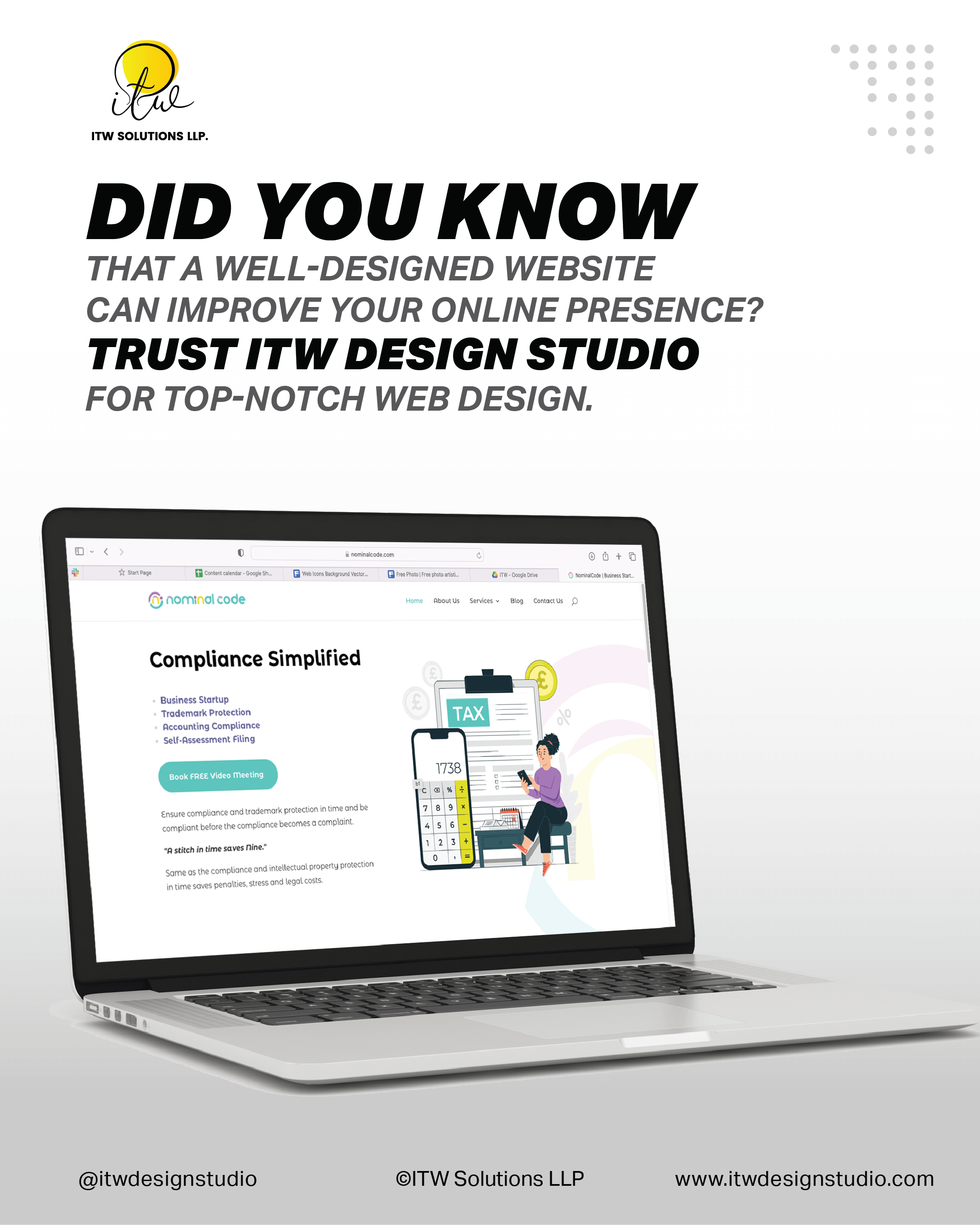 Startup Website Design Services - ITW Design Studio